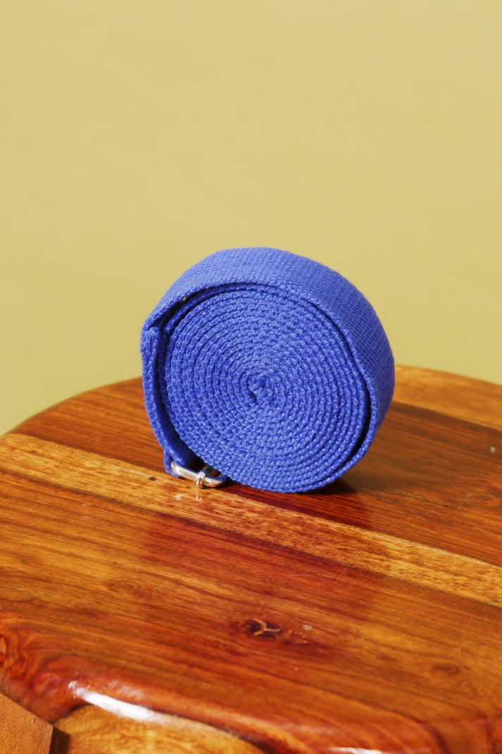 Premium Cotton Yoga Stretch Belt with D ring buckle (9 ft) – Flex and Force